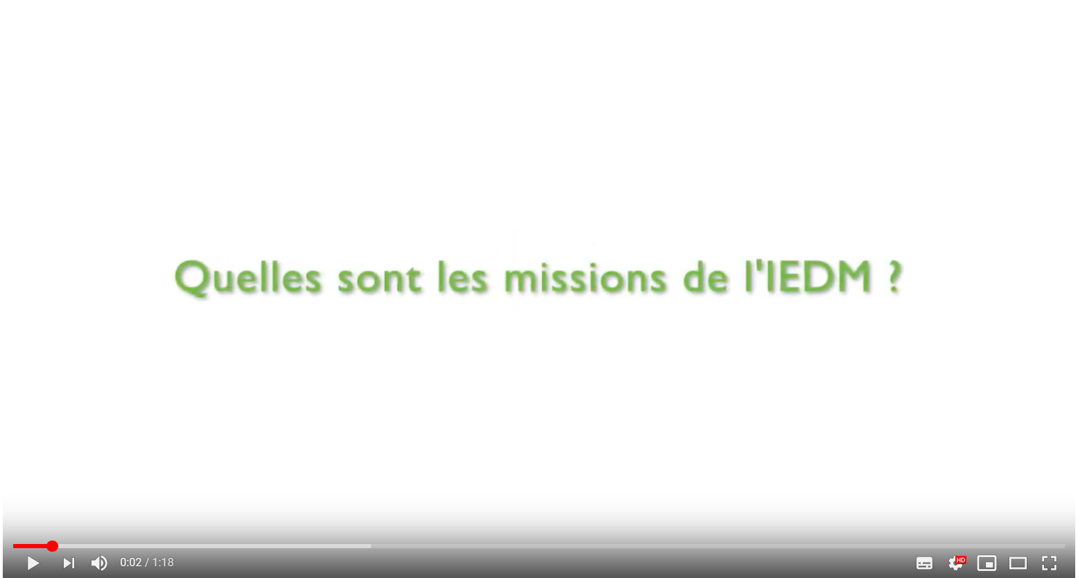 Quelles sont les missions de l’IEDM ? | IEDM Quelles sont les missions de l’IEDM ? | IEDM